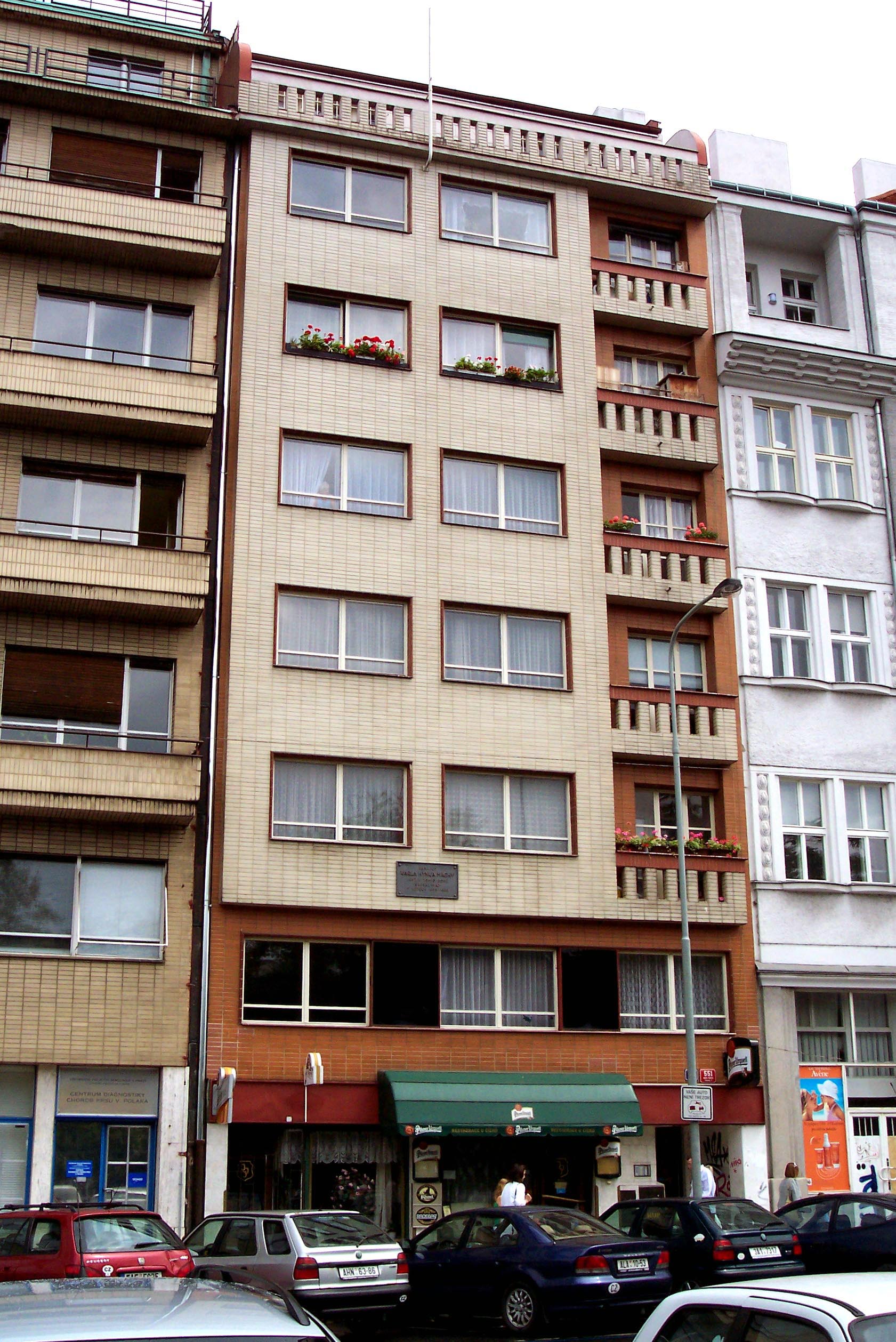MÁCHA Karel Hynek – Na Karlově náměstí čp.551/37 Praha 2 Nové Město ...